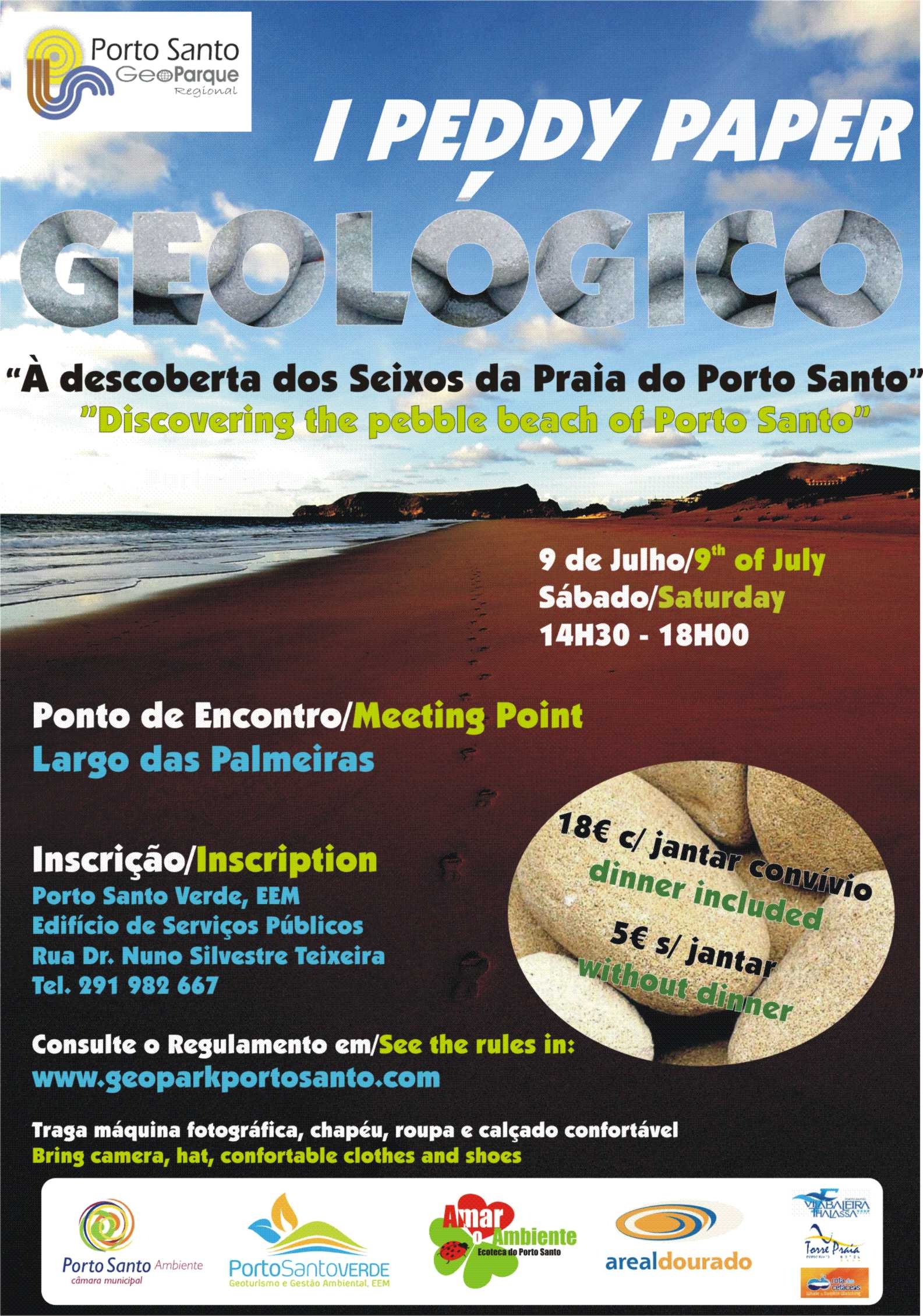 9 de Julho – I Peddy Paper Geológico “À Descoberta dos seixos da praia ...